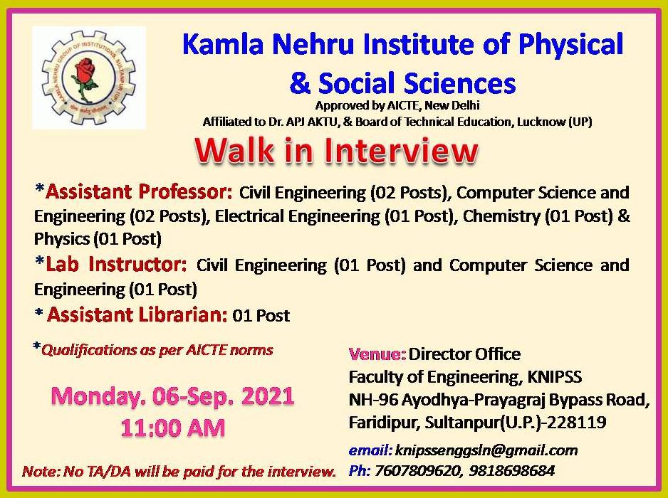 Kamla Nehru Group of Institutions | Best College in Eastern U.P.